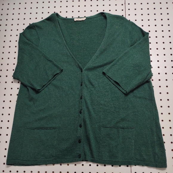 Eileen Fisher | Sweaters | Eileen Fisher Green Cardigan Size Large ...